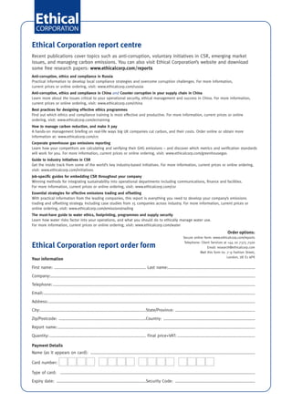 Ethical Corp Report Summary Carbon Reduction Commitment | PDF ...