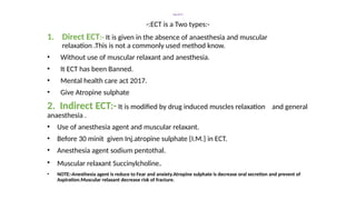 Electroconvulsive therapy ECT-1.ppt in MHN | PPTX