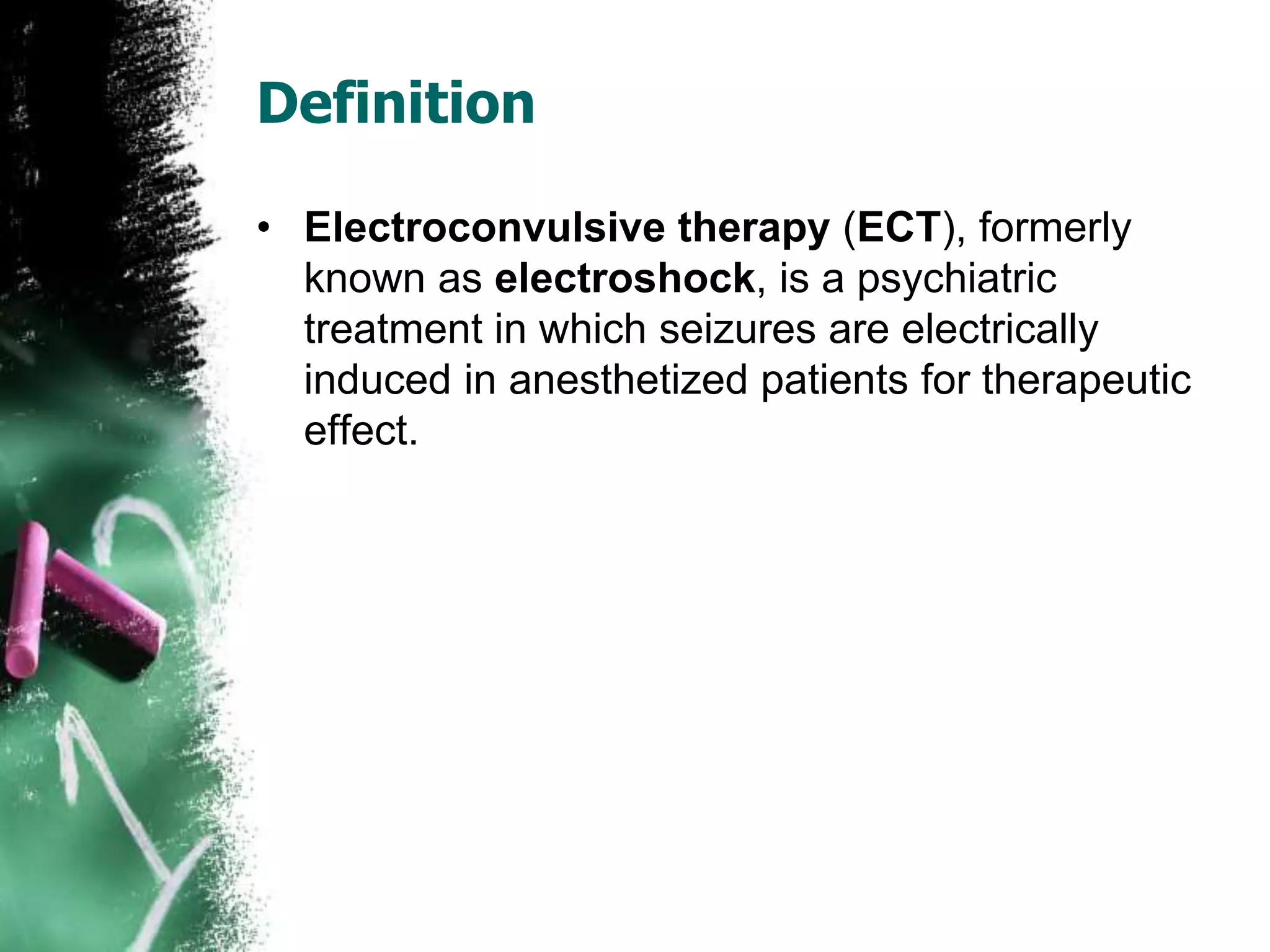ELECTROCONVULSIVE THERAPY AND ITS NURSING MANAGEMENT, ECT | PPTX