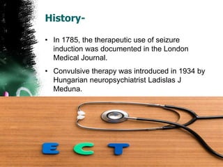 ELECTROCONVULSIVE THERAPY AND ITS NURSING MANAGEMENT, ECT | PPTX