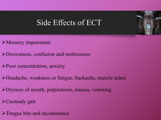 Electro convulsive therapy | PPTX | Brain and Nervous System Disorders ...