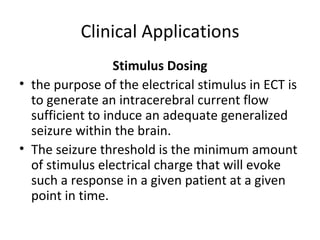Ect electrical stimulus and procedure | PPT | Physical Therapy | Wellness