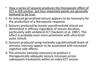 Ect electrical stimulus and procedure | PPT | Physical Therapy | Wellness