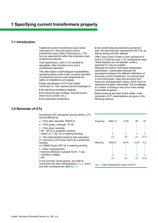 Current Transformer Specs Errors & Solutions | PDF
