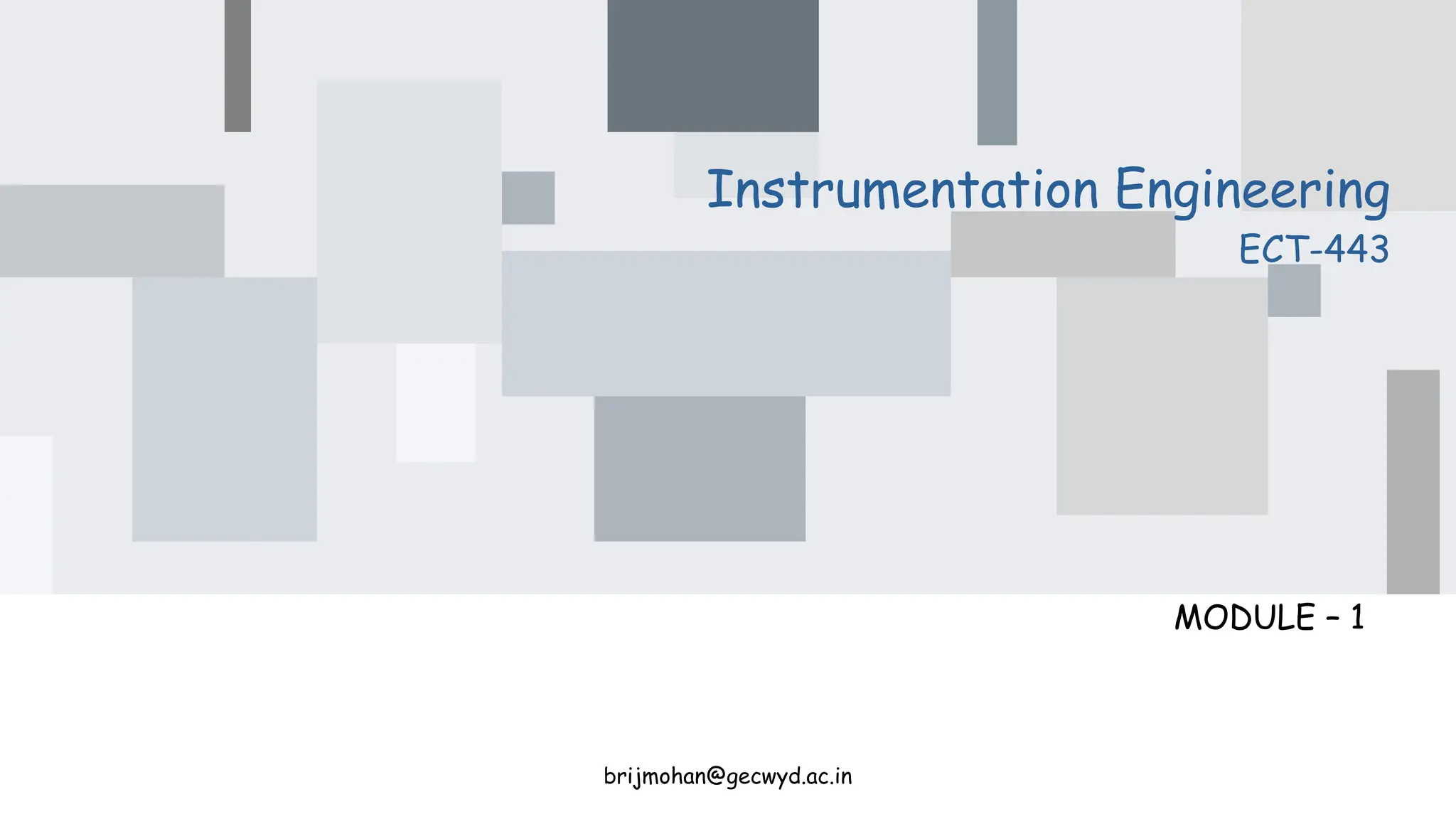 ECT443_instrumentation_Engg_mod-1.pdf indroduction to instrumentation | PDF
