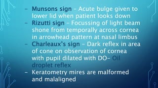 Corneal Ectasias | PPTX