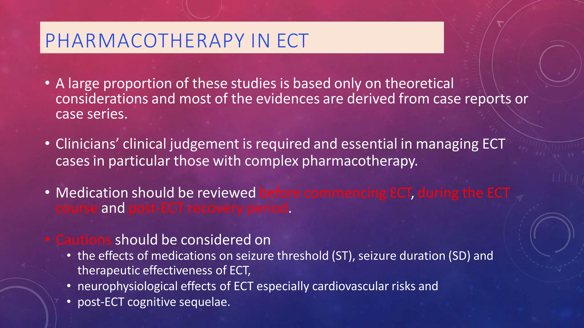 ECT therapy and guidelines for trwatmentpptx | PPT
