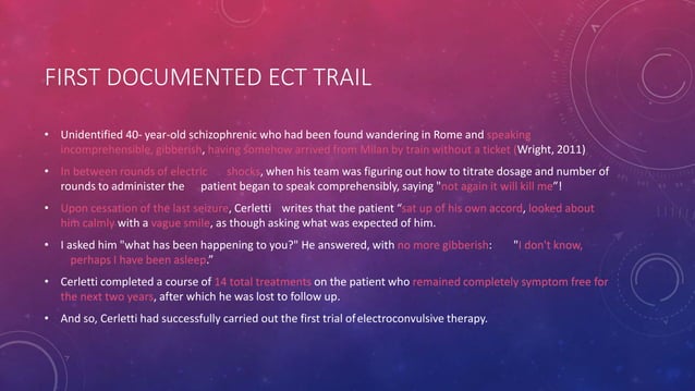 ECT therapy and guidelines for trwatmentpptx | PPT