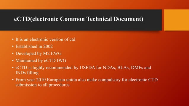 General overview of eCTD | PPT