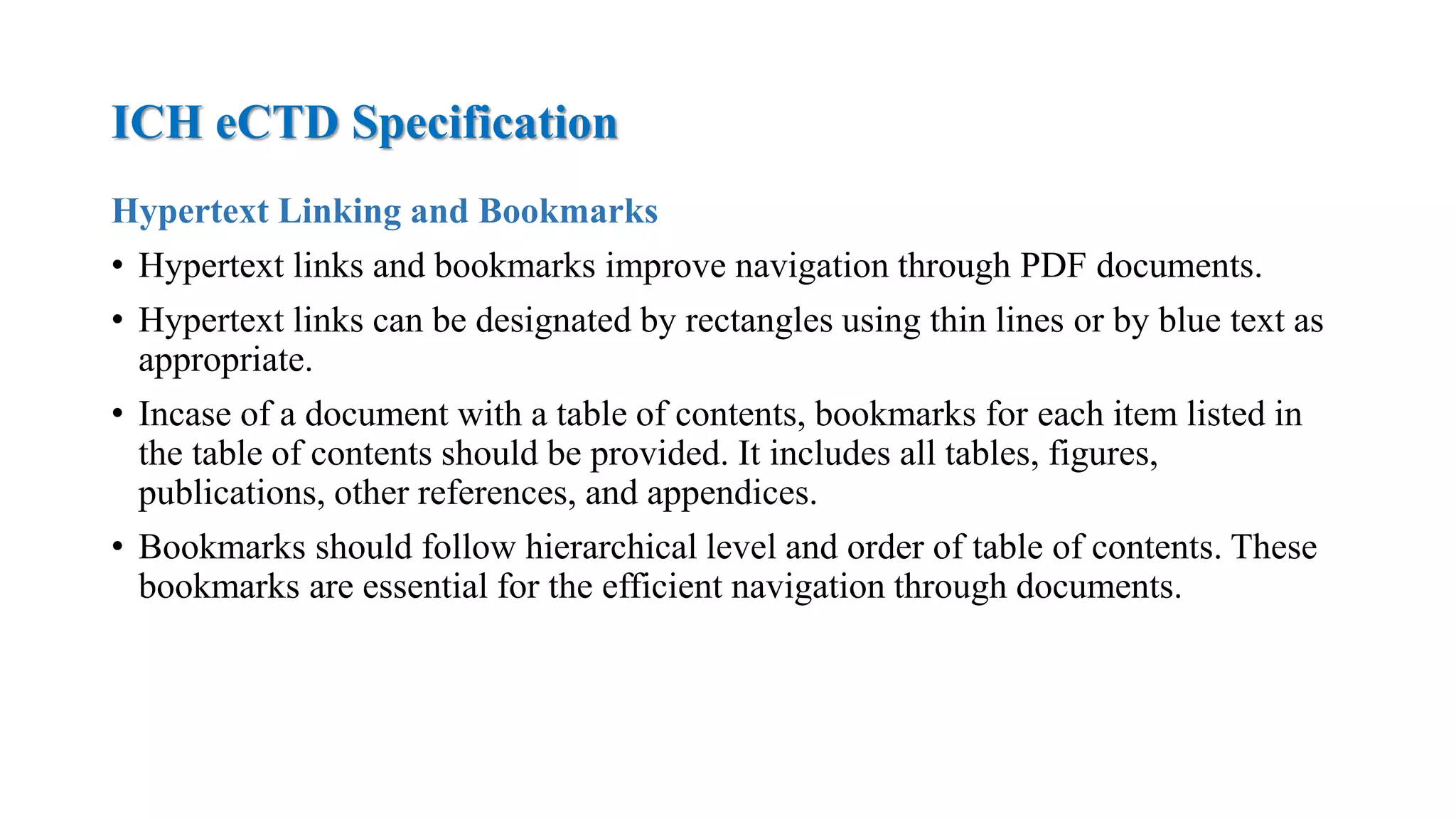 ICH eCTD specification | PPTX
