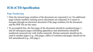 ICH eCTD specification | PPTX | Web Design and HTML | Internet