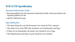 ICH eCTD specification | PPTX