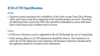 ICH eCTD specification | PPTX