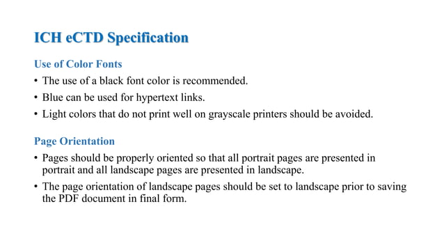 ICH eCTD specification | PPTX | Web Design and HTML | Internet
