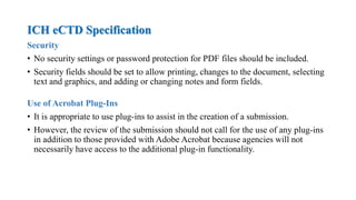 ICH eCTD specification | PPT