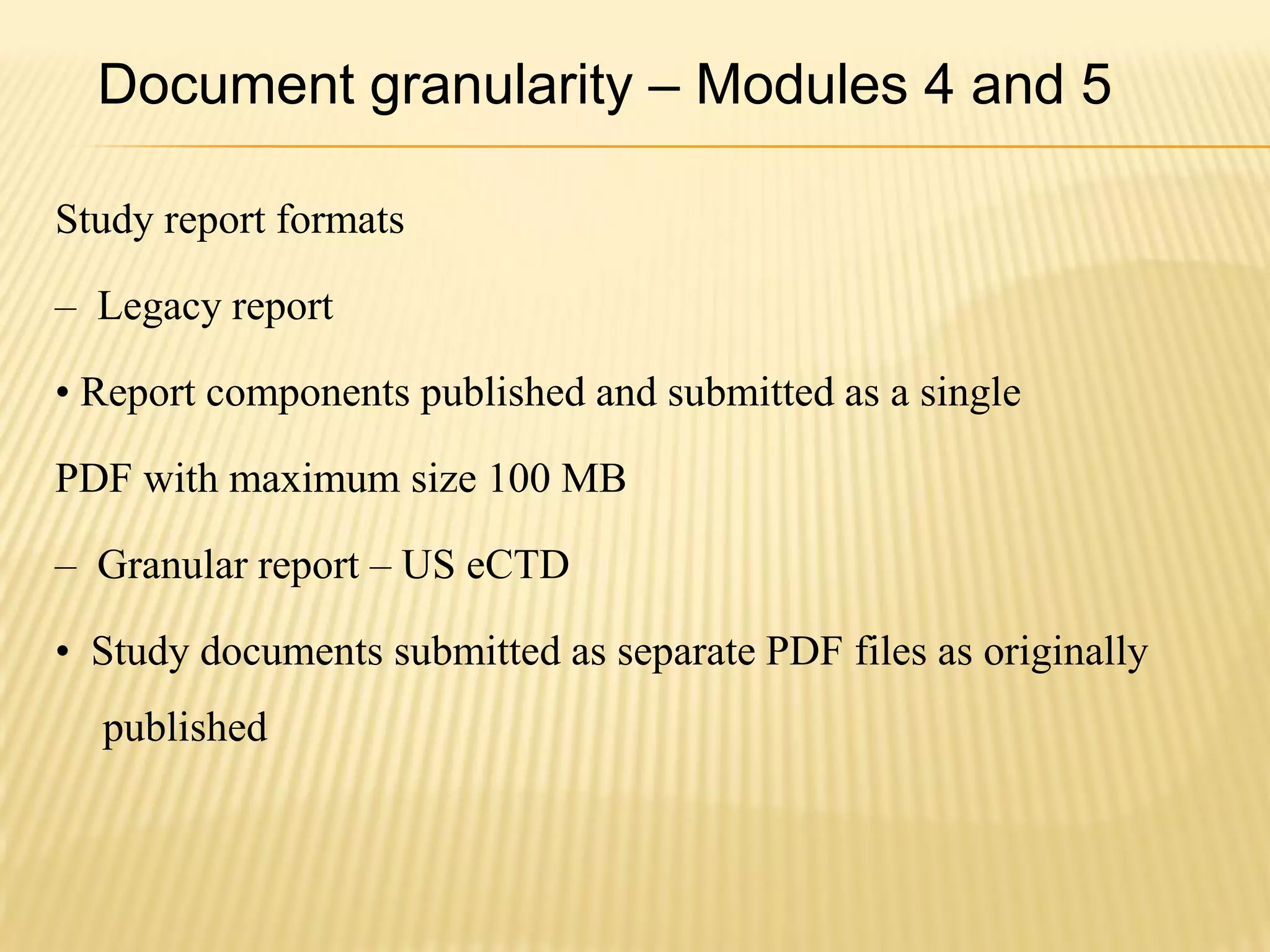 eCTD Submissions | PDF