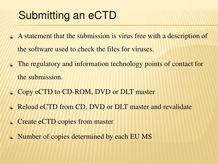 eCTD Submissions