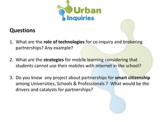 Urban Inquiries - smart cities | PPTX