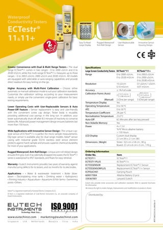 Ectest11 serAnalytical – Eutech Instrumentsies | PDF