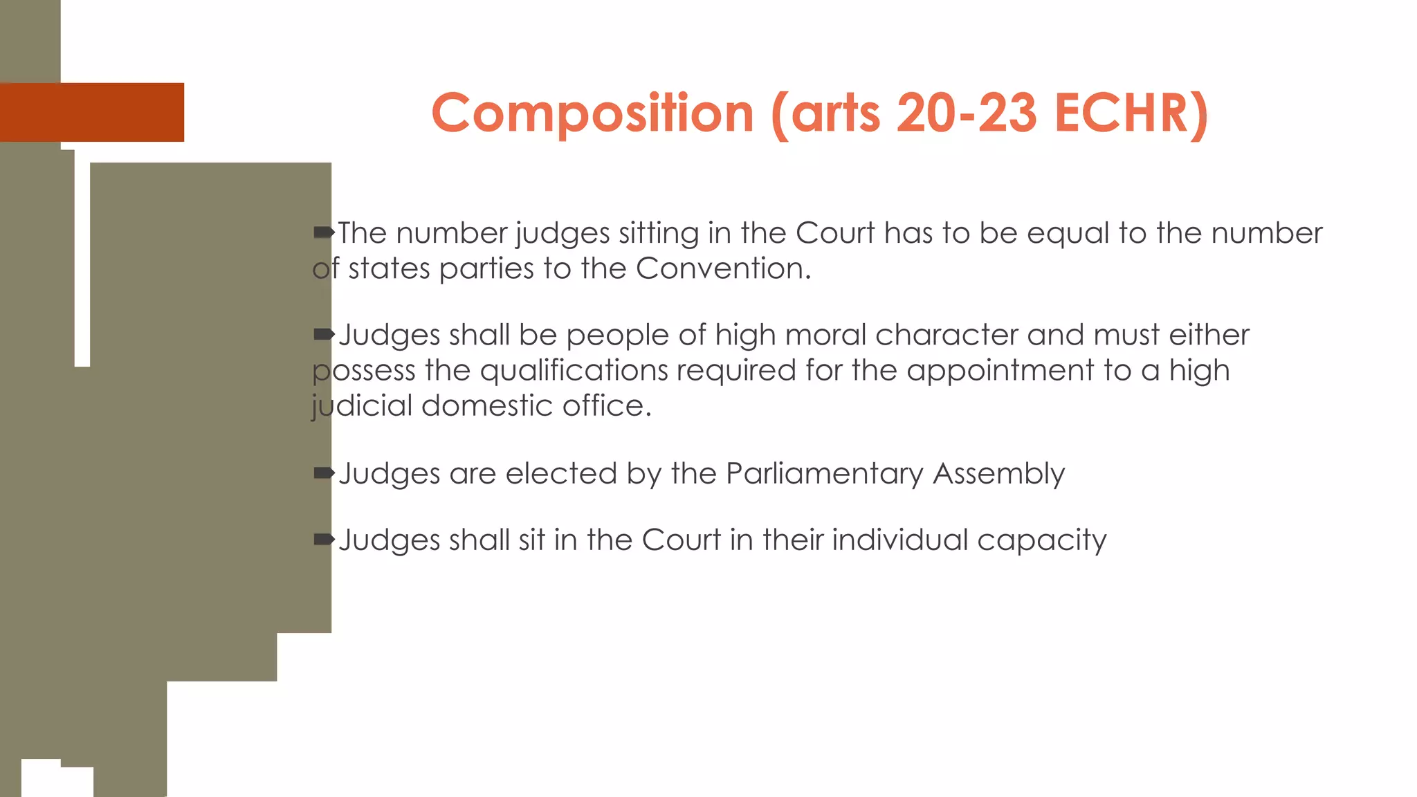 Presentation on the European Court of Human Rights | PDF