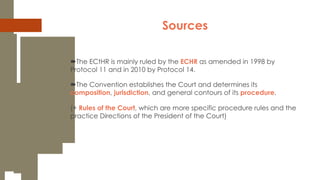 Presentation on the European Court of Human Rights | PDF