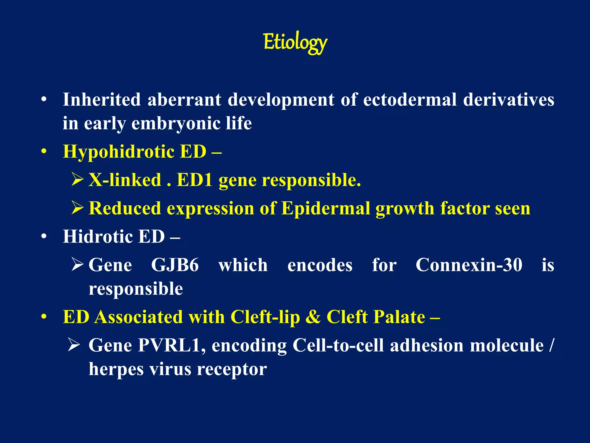 ectodermal dysplasia and white spongy nevus.ppt | Skin and Dermatology ...
