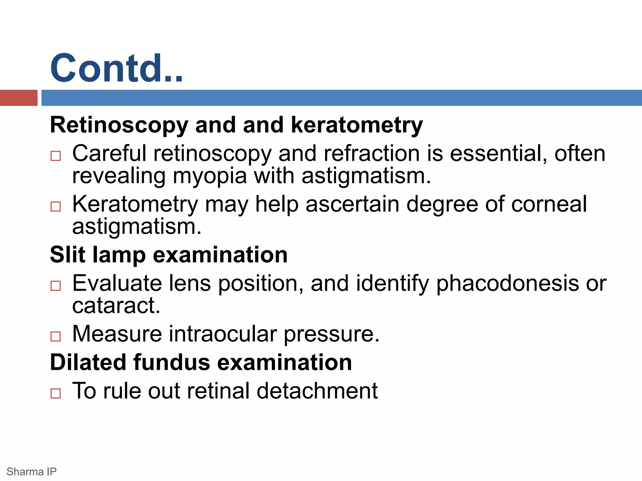 Ectopia lentis and its low vision management | PPTX