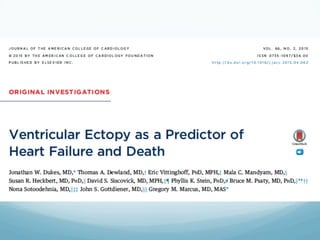 Extrasistolía ventricular como predictor de disfunción sistólica ...