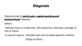 Ectopic-pregnancy, it's diagnosis, treatment and management | PDF