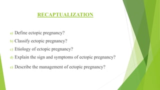 ECTOPIC PREGNANCY ppt | PPTX