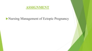 ECTOPIC PREGNANCY ppt | PPTX