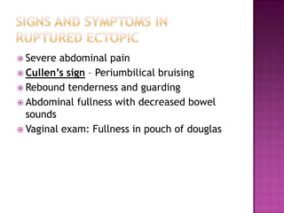 Ectopic pregnancy 1 | PPTX | Pregnancy | Reproductive Health