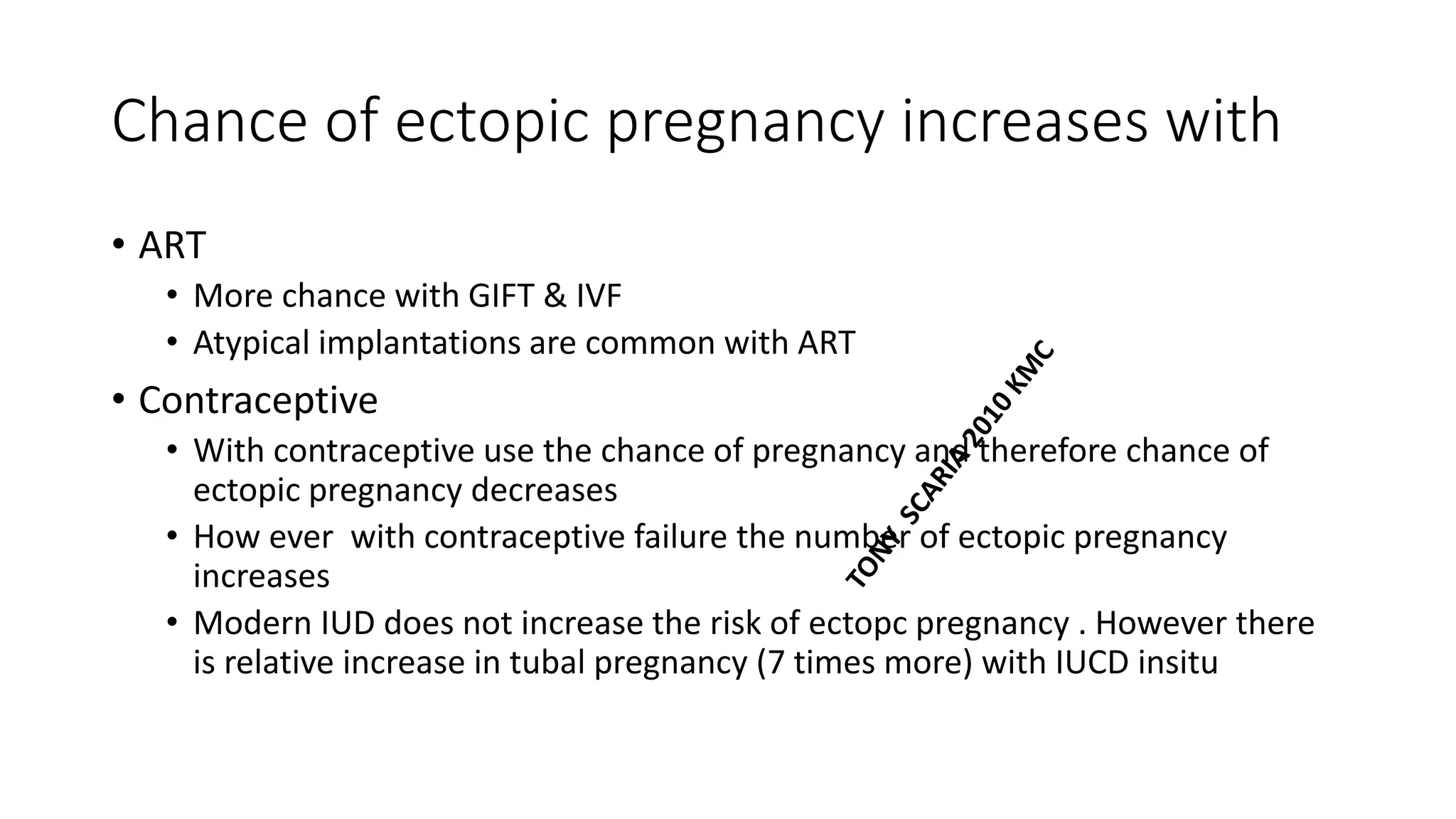 Ectopic pregnancy revision notes | PPT