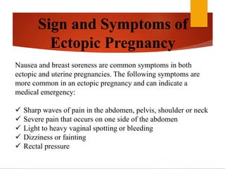 Ectopic pregnancy | PPTX