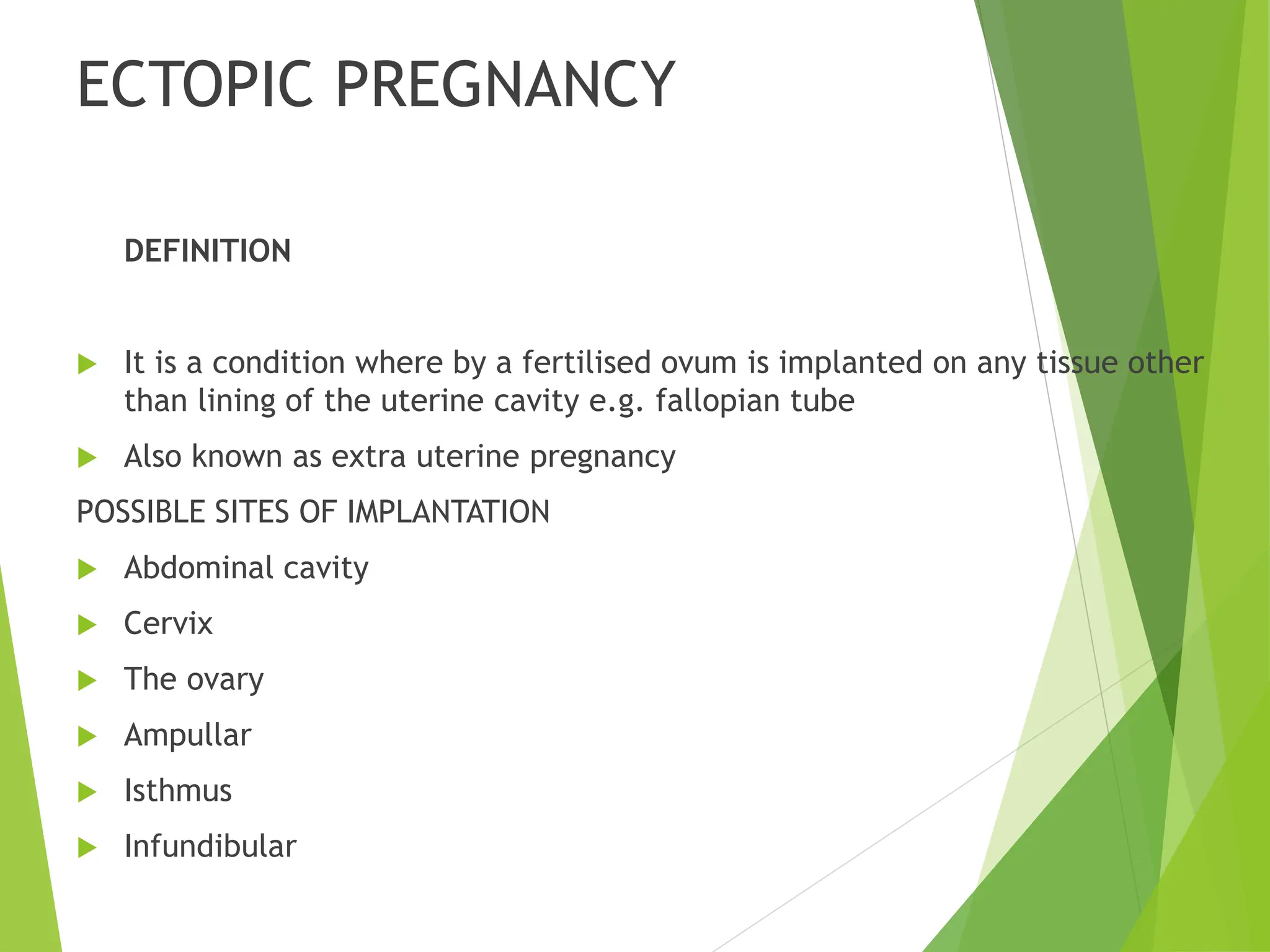 Ectopic pregnancy.presentation slides pt | PPT