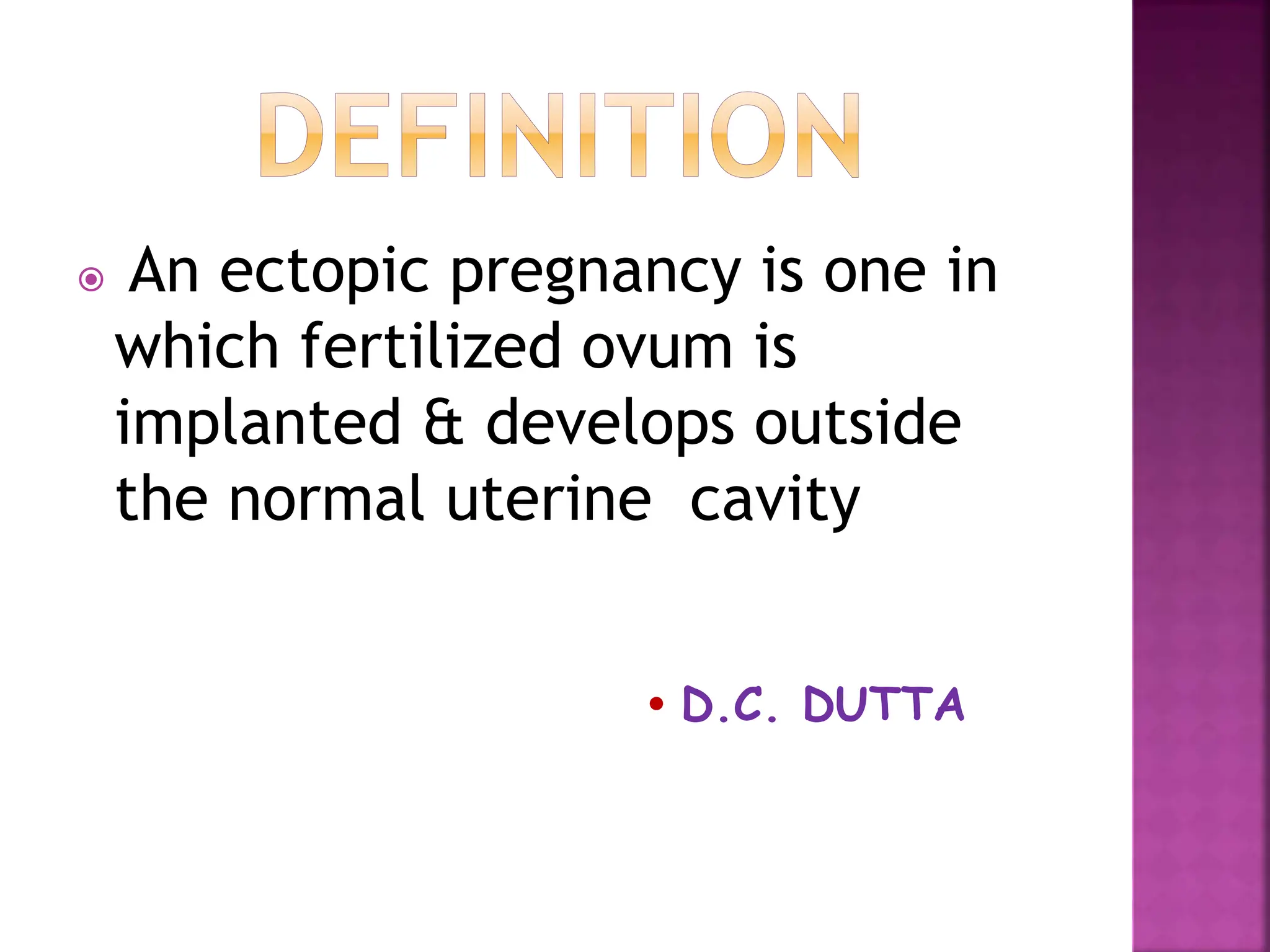 ectopic pregnancy in obstetric and gyanaecology | PPTX