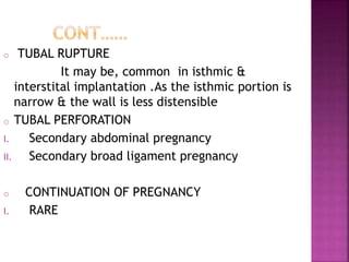 ectopic pregnancy in obstetric and gyanaecology | PPT