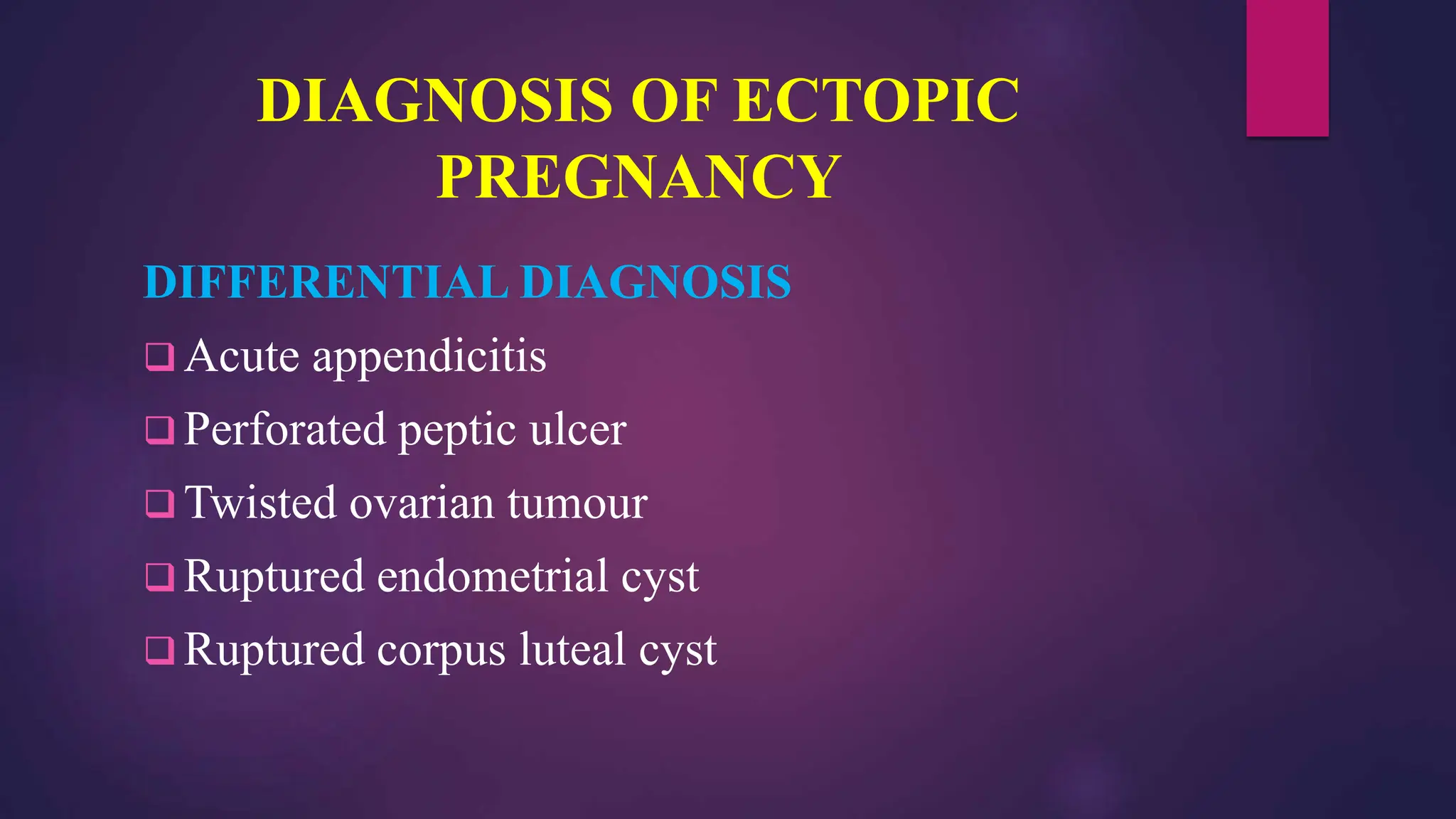 ECTOPIC PREGNANCY obstetrics and gynaecological nursing | PPTX