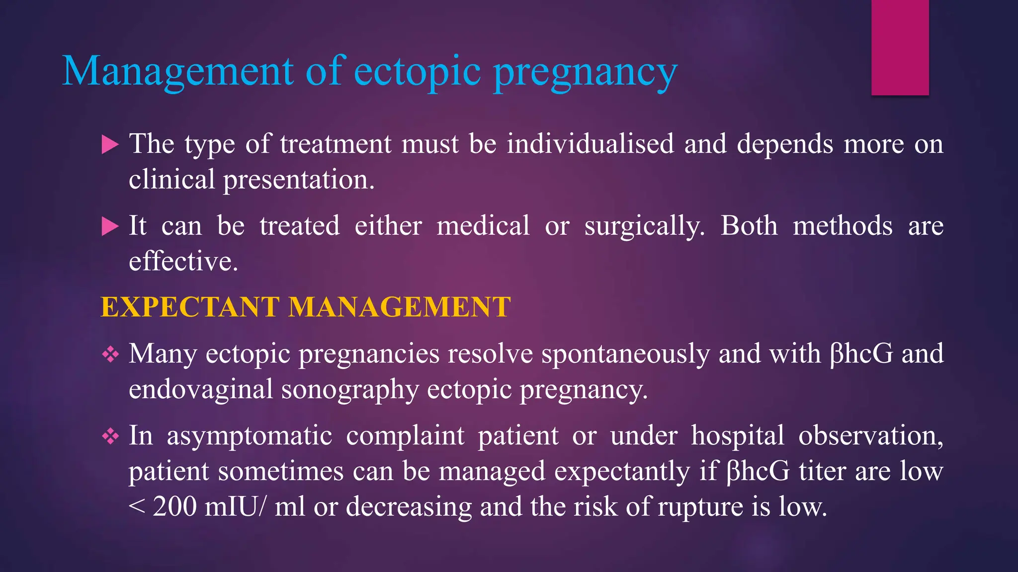 ECTOPIC PREGNANCY obstetrics and gynaecological nursing | PPTX