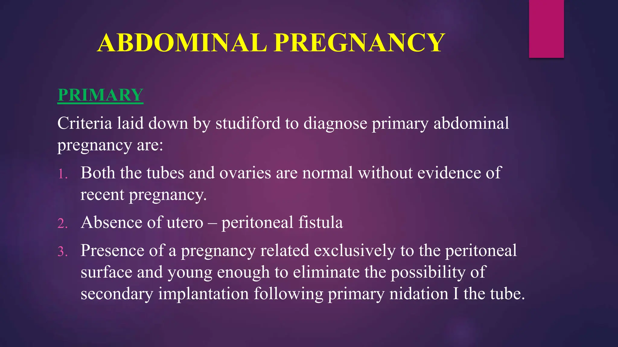 ECTOPIC PREGNANCY obstetrics and gynaecological nursing | PPTX