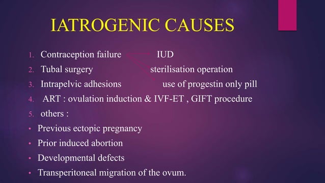 ECTOPIC PREGNANCY obstetrics and gynaecological nursing | PPTX ...