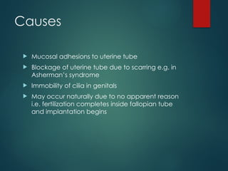 Ectopic pregnancy a complication of pregnancy | PPT