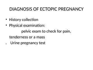 ECTOPIC PREGNANCY.pptx risk factors , symptoms and signs, type ...