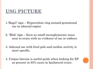 ectopic pregnancy its clinical features diagnosis and management. | PPTX