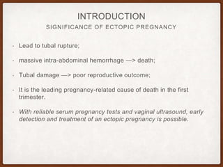Ectopic Pregnancy - Dr. Julius King Kwedhi | PPT