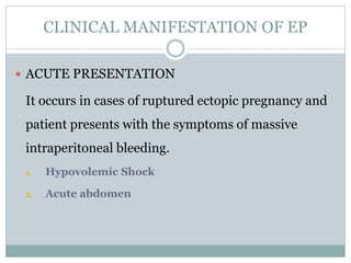 Ectopic pregnancy | PPTX