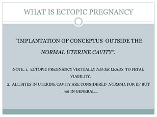 Ectopic pregnancy | PPTX