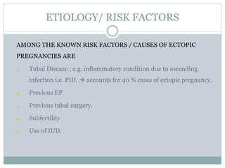 Ectopic pregnancy | PPTX