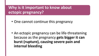 Ectopic pregnancy by dr aishwarya, a4 fertility centre, chennai | PPT