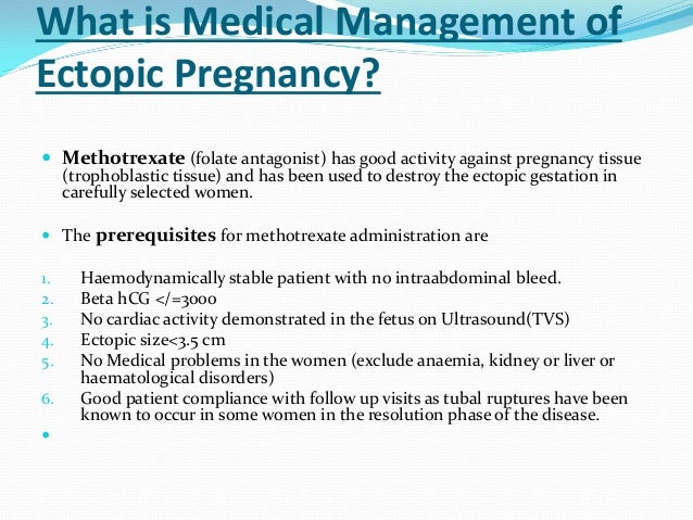 Ectopic Pregnancy – Early Diagnosis and Management